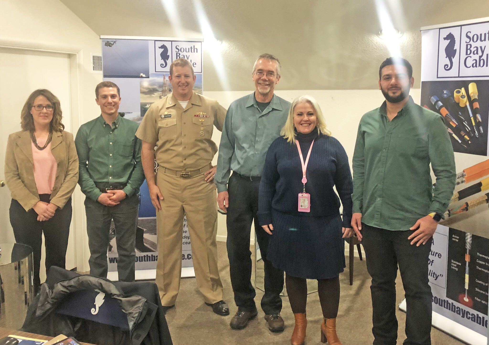 Navy's Submarine Acoustic Systems visit • South Bay Cable